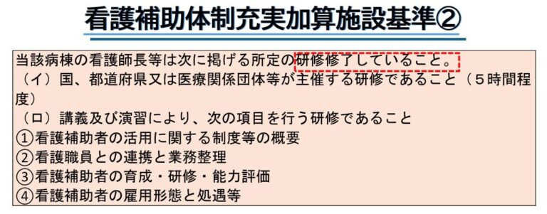 看護補助体制充実加算 急性期一般 令和6年度 2024年度 診療報酬改定 看護補助者に係る評価の充実 施設基準の理解 みなし看護補助者に